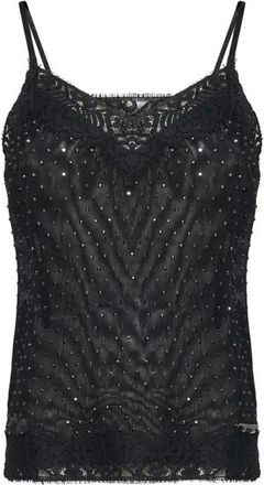 John Richmond Femme, Tops, Noir, Taille: 40 FR Strappy Openwork Top
