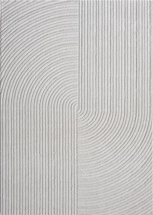 Vimoda Moderner Kurzflor-Teppich Boho Wohnzimmer Schlafzimmer d&uuml;nn mit 3D Hoch-Tief Effekt Pflegeleicht,Ma&szlig;e:120x170 cm;Farbe:L.Grey