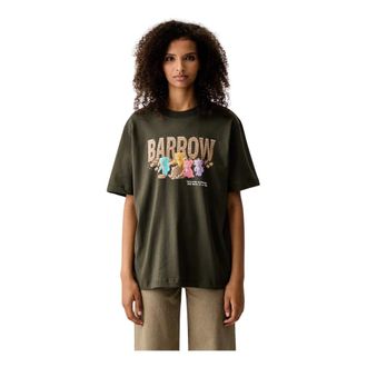 Barrow Barrow - T-shirt en jersey - Femme - Tops - Vert - Taille: 40 FR