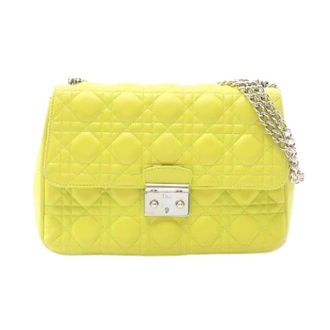 Dior Pre-owned New Lock Cannage Leder Schultertasche - - Pre-owned - Damen - Gelb - ONE SIZE