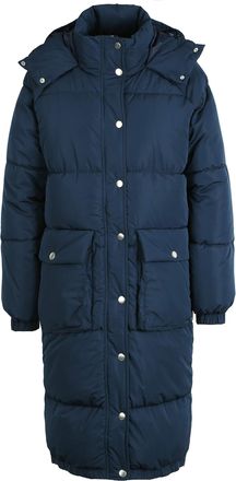Oxmo OXAlba Damen Wintermantel Parka Steppmantel mit Kapuze, Gr&ouml;&szlig;e:XL, Farbe:Dress Blues (194024)