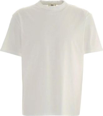 Mauro Grifoni Homme, Tops, Blanc, Taille: XL T-Shirt Regular doppio girocollo a taglio vivo