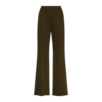 Elena Miro P813Z0 Pantalon Large - Femme - Pantalons - Vert - Taille: 40 FR