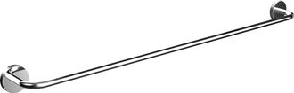 Emco Round Badetuchhalter zur Wandmontage I 80 cm Handtuchhalter aus Metall I hochwertiger Handtuchstange für Bade- und Handtücher, Chrom
