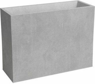 Artevasi Jardiniere haute - SYDNEY - Plastique - Gris Clair - 80 cm - 50 L - Dimensions: 79.5x29.5x68 cm