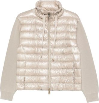 Herno Femme, Vestes, Rose, Taille: 42 FR Doudoune en maille et nylon