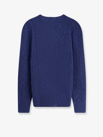 Polo Ralph Lauren Mens Wool And Cashmere Sweater Blue