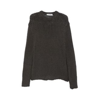 Our Legacy Popover Rundhals - - Knitwear - Herren - Grau - L