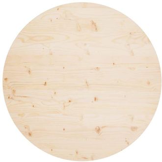 vidaXL Dessus de table &Oslash;90x2,5 cm Bois de pin massif Vidaxl