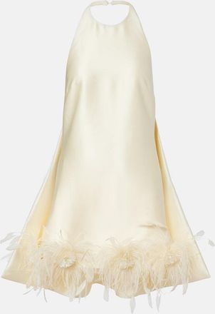 Self Portrait Minikleid aus Satin