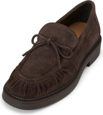 Marc O'Polo Loafer MARC OPOLO aus ge&ouml;ltem Veloursleder, Damen, Gr. 36, braun (burnt coffee), Obermaterial: 100% Leder, unifarben, Schuhe Loafer, Topseller