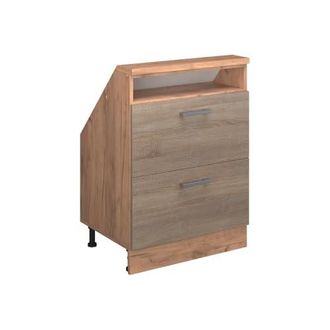 Vicco Meuble de Rangement sous Pente Rion, Sonoma/Ch&ecirc;ne dor&eacute;, avec 2 tiroirs