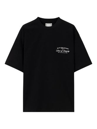 Wooyoungmi t-shirt à imprimé chandelier - Noir