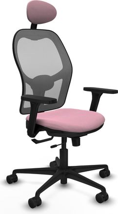 Piqueras y Crespo Ergonomischer Stuhl Rosa Jorquera mit 3D-Armlehnen, h&ouml;henverstellbarer Lendenwirbelst&uuml;tze und festem Kopfteil, ausgestattet mit Syncro/Traslack und in