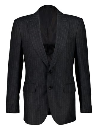 Tom Ford blazer boutonn&eacute; &agrave; fines rayures - Gris