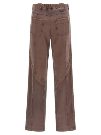 The Attico Womens Brown Cotton Casual Pants