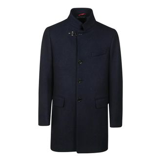 Fay Einreihiger Mantel - - Coats - Herren - Blau - L