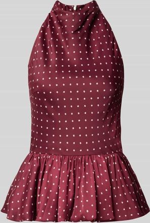 Rotate Slim Fit Bluse mit Peplum-Saum