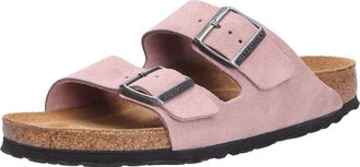 Birkenstock Arizona Big Buckle Sandale Aus Beigem Nubuk, Size: 36