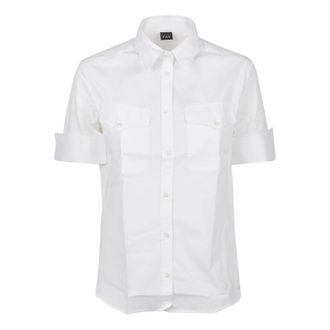 Fay Kurzarmhemd - - Blouses & Shirts - Damen - Wei&szlig; - L