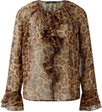 Oui Langarmbluse Bluse