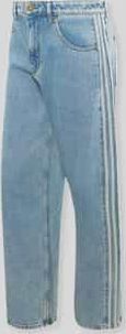 adidas Originals Wide Leg Jeans aus reiner Baumwolle