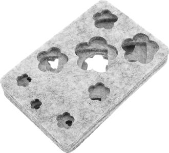 NUOBESTY 10satz Wollfilz-bastelvorlagen in Herz Und Blumenform Muster Für DIY-filzarbeiten Und Heimdekoration