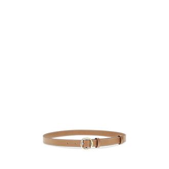 Jacquemus Slim Leather Belt - Beige