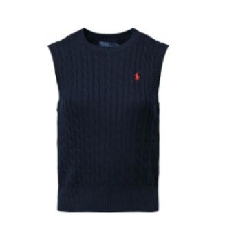 Polo Ralph Lauren Femme, Pulls, Bleu, Taille: 40 FR Cable Knit Sweater