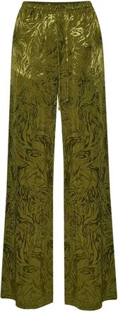 Silvian Heach Femme, Pantalons, Vert, Taille: 36 FR Lhames Wide Pantalons