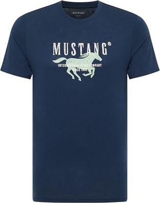 Mustang Jeans Style Austin T-Shirt, Dress Blues 5334, S Hommes