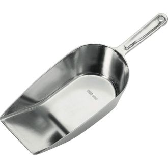 Westmark Back-/Abwiege-/Abfüllschaufel, Füllvolumen: 1100 ml (ca. 1000 g Mehl), Aluminium, Hygia, Silber, 91812291, Aluminum