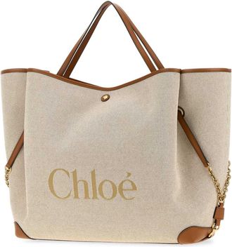 Chlo&eacute; Clover Tote Bag - Beige