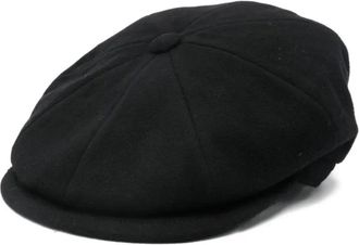 Tagliatore Baskenm&uuml;tze mit Eins&auml;tzen - Schwarz