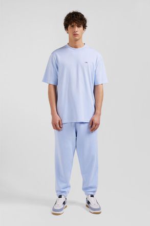 Eden Park T-shirt Manches Courtes Unisexe En Coton Surteint Uni Ciel Coupe Oversized