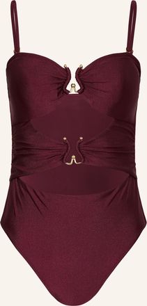 Mrs & Hugs Mrs & Hugs Bandeau-Badeanzug Mit Cut-Outs lila