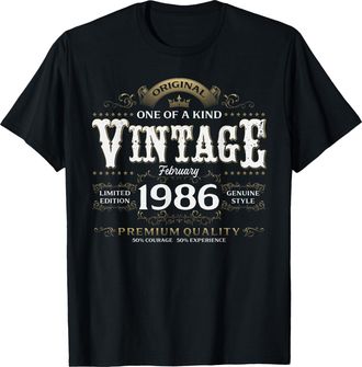 Generic 40. Geburtstag Februar 1986 Vintage Edition T-Shirt