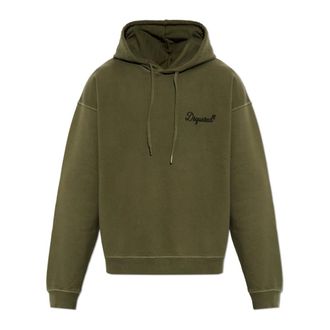 Dsquared2 Homme, Sweatshirts et sweats &agrave; capuche, Vert, Taille: S Sweat &agrave; capuche