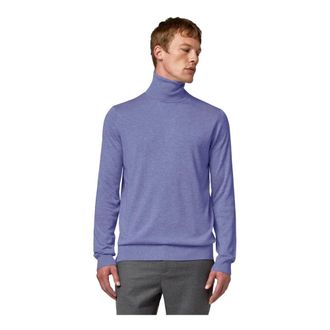 Alpha Studio Homme, Pulls, Violet, Taille: XL Col roulés