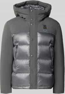Blauer Steppjacke mit Rei&szlig;verschlusstaschen Modell BROOK