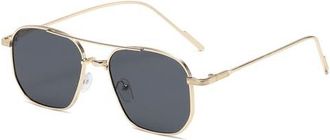 Generic Lunettes de soleil en m&eacute;tal for hommes et femmes, tendance, for la conduite quotidienne, Photo(Gray)