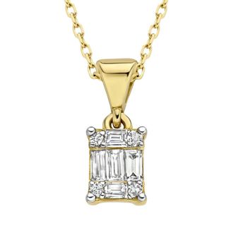 Isabel Bernard Halskette - De la Paix Maxime 14 karat necklace diamond 0.11 - Gr. unisize - in Gold - f&uuml;r Damen