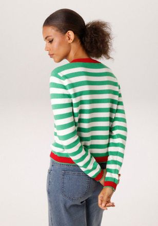 Aniston Strickjacke im trendigen Streifen-Dessin - NEUE KOLLEKTION