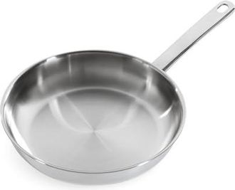 BK Bright 18/10 Edelstahl Bratpfanne &Oslash; 20 cm, Professionelles Kochen, Unbeschichtet,3-Ply,Bleiben-K&uuml;hl Griff,Universalpfanne,Induktion,Edelstahl Poliert,
