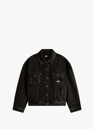 Tommy Hilfiger Veste droite en denim de coton