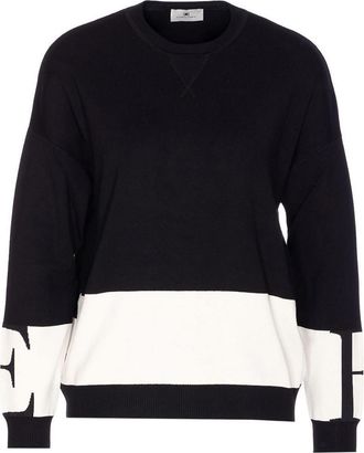 Elisabetta Franchi Rundhalspullover - Schwarz
