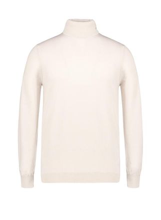 HUGO BOSS Herren Rollkragenpullover beige unifarben