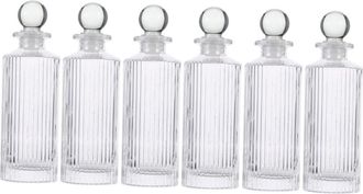 SOLUSTRE Teiliges Glas Diffuser Flaschen Leere Duftflaschen aus Klarem Glas Aromatherapie Flakons für Zuhause Büro Hotel Einfach zu Befüllen und Tragbar