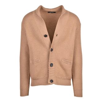 Tagliatore Homme, Pulls, Beige, Taille: M Cardigan en V