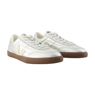 Veja Womens Panenka Sneaker Silver Calfskin